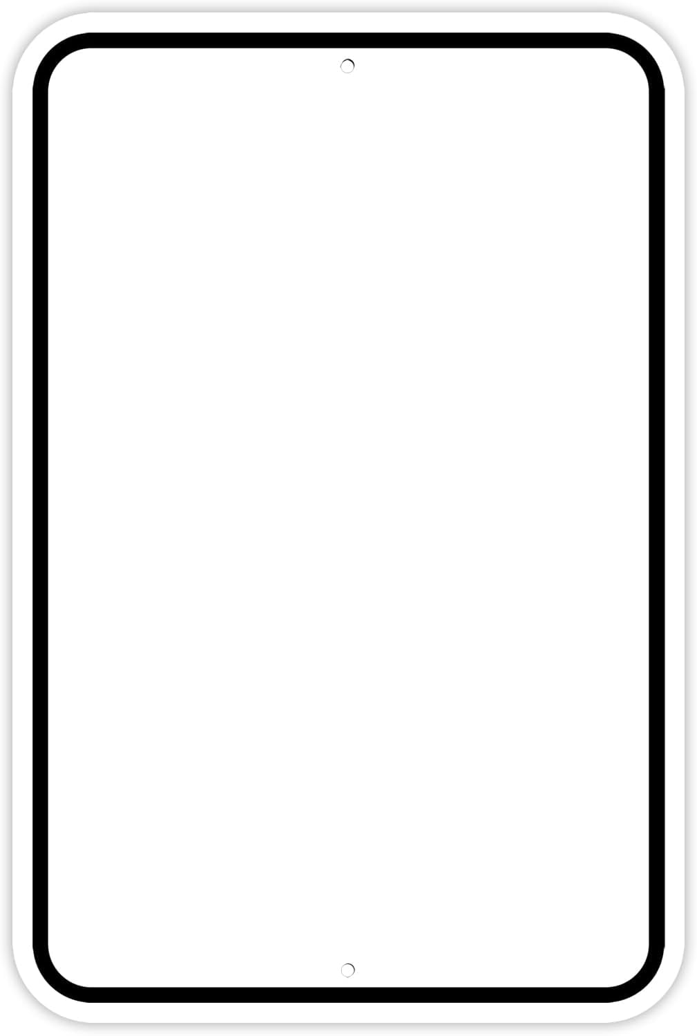 White Blank Metal Sign for Outdoor Indoor,8 x 12 Inches Rust Free ...