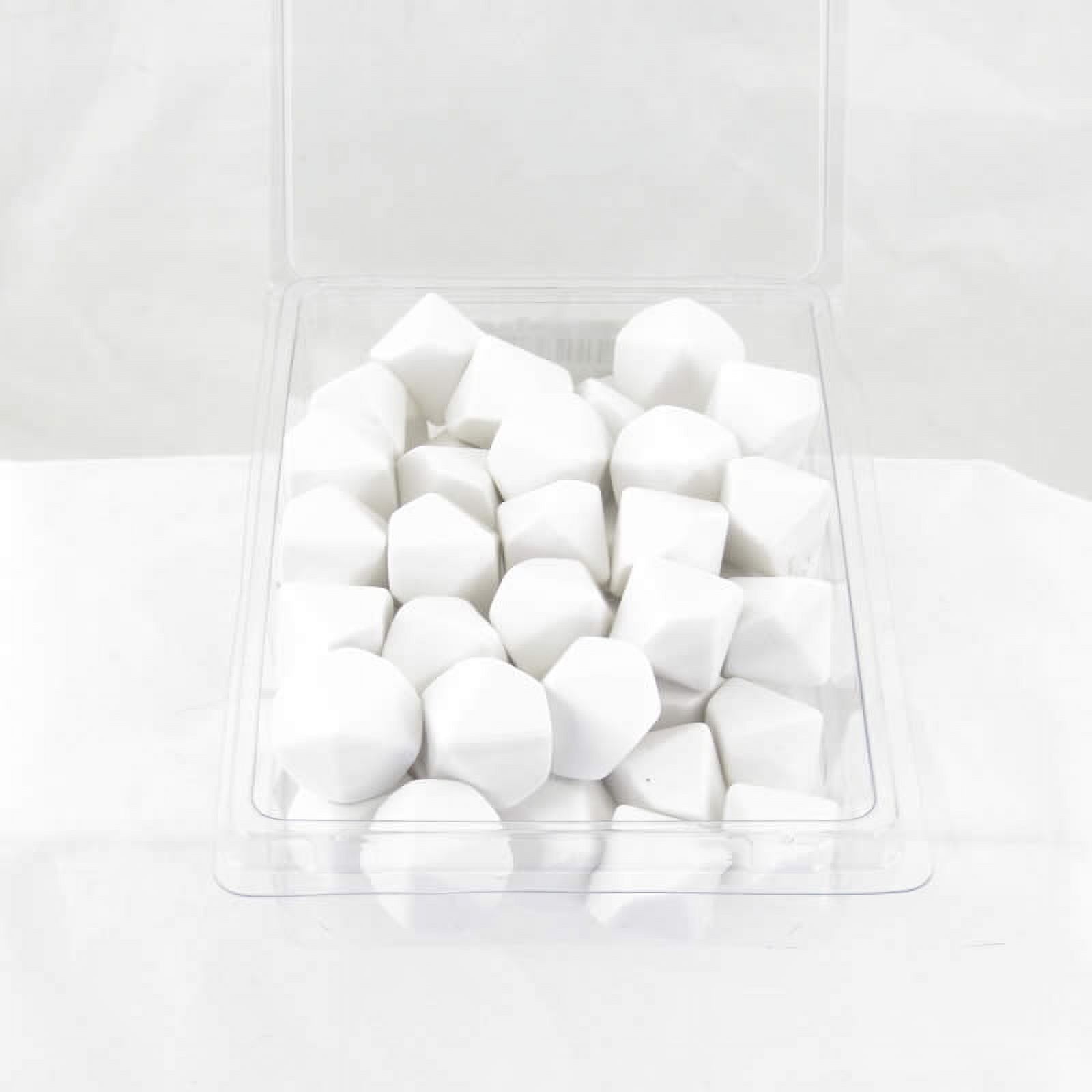 White Blank Opaque Dice D10 Aprox 16mm (5/8in) Pack of 50 Wondertrail ...
