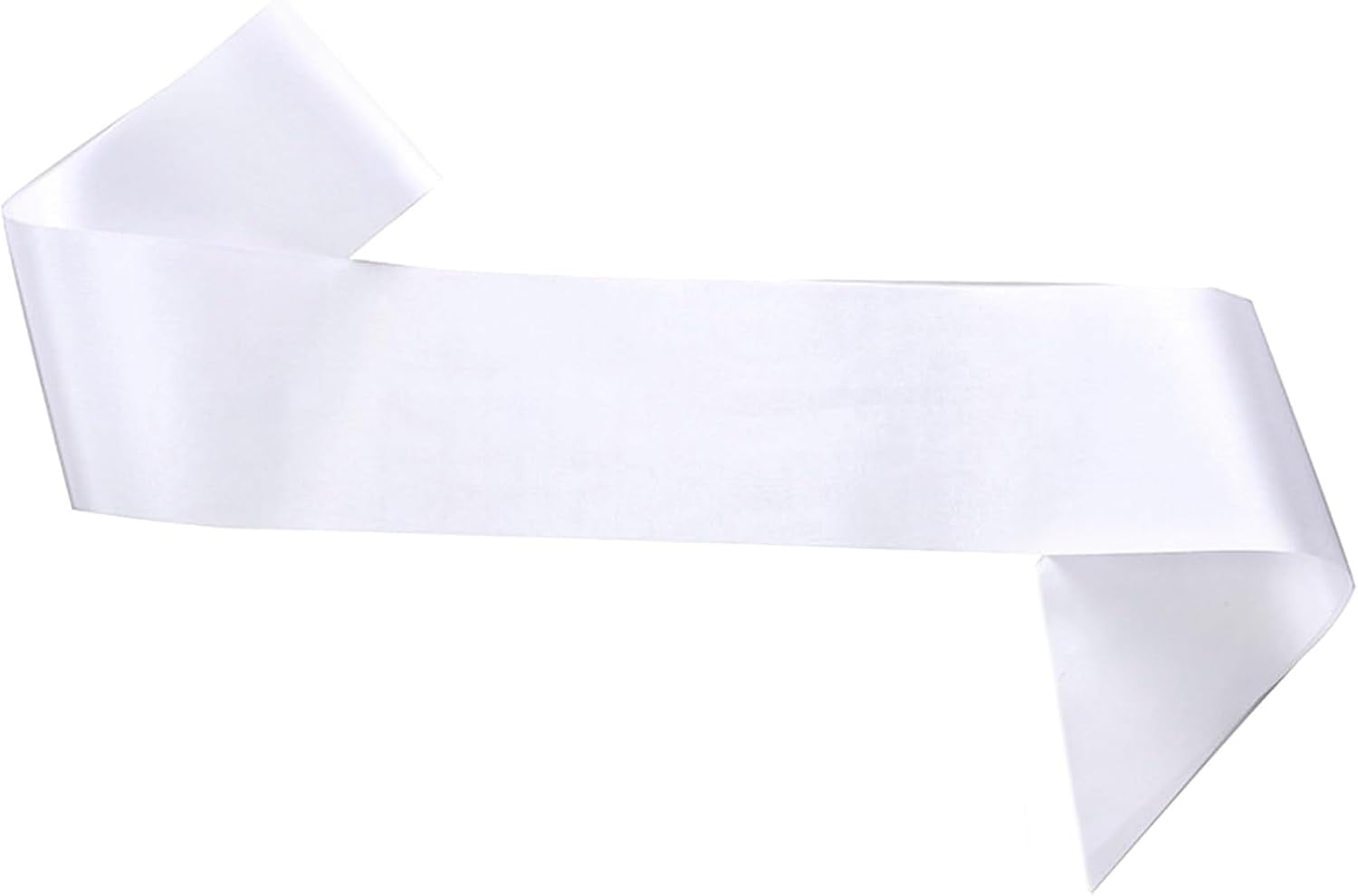 White Blank Satin Sashes - Hen Night Party Sashes, DIY Plain Pageant ...