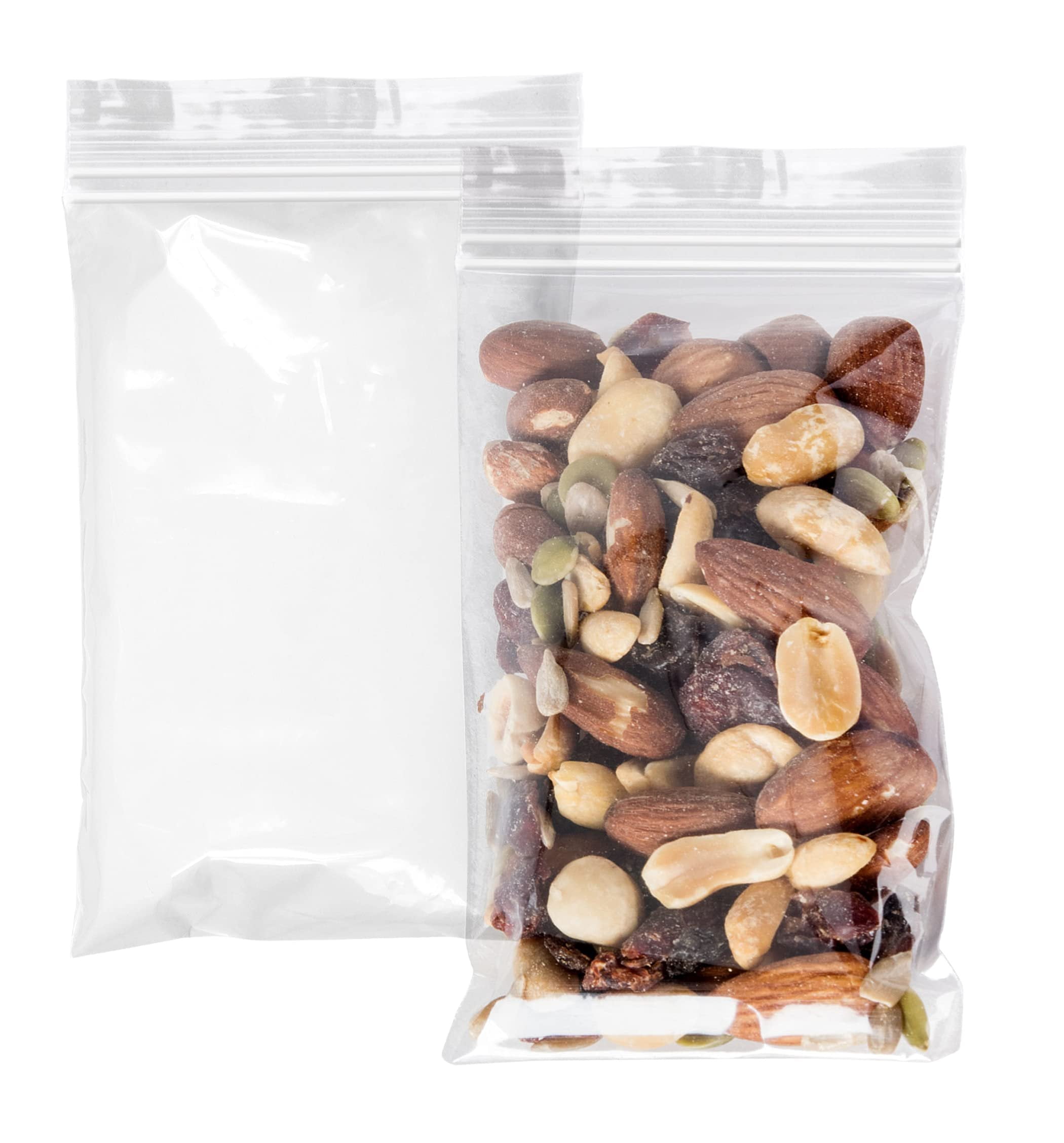 White Block Reclosable Bags, 4 x 6 Inch. Pack of 1000 Zipper Bags for ...