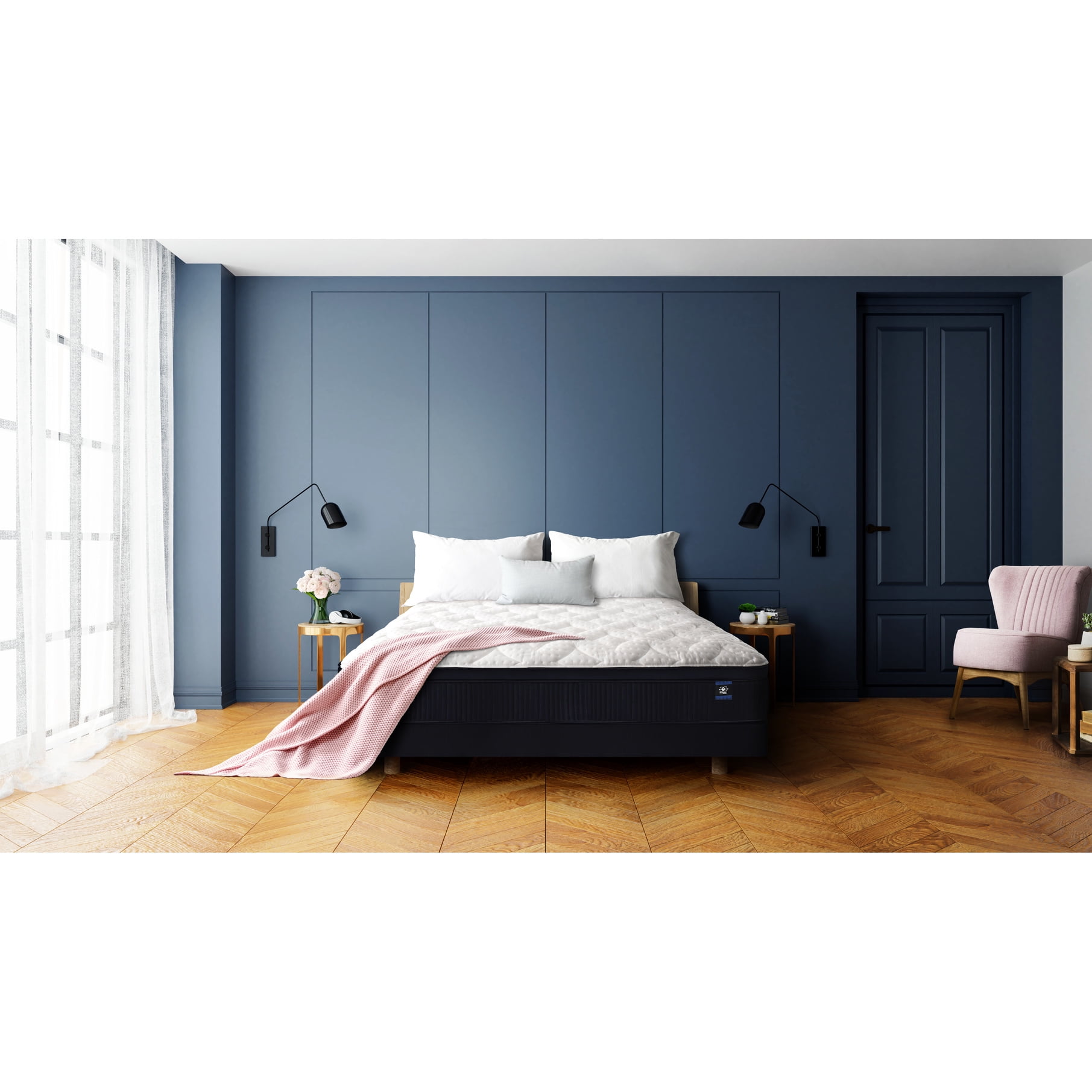 White+Blue Full Foam - Center - reinforced Structure - Nighttime Sleep ...
