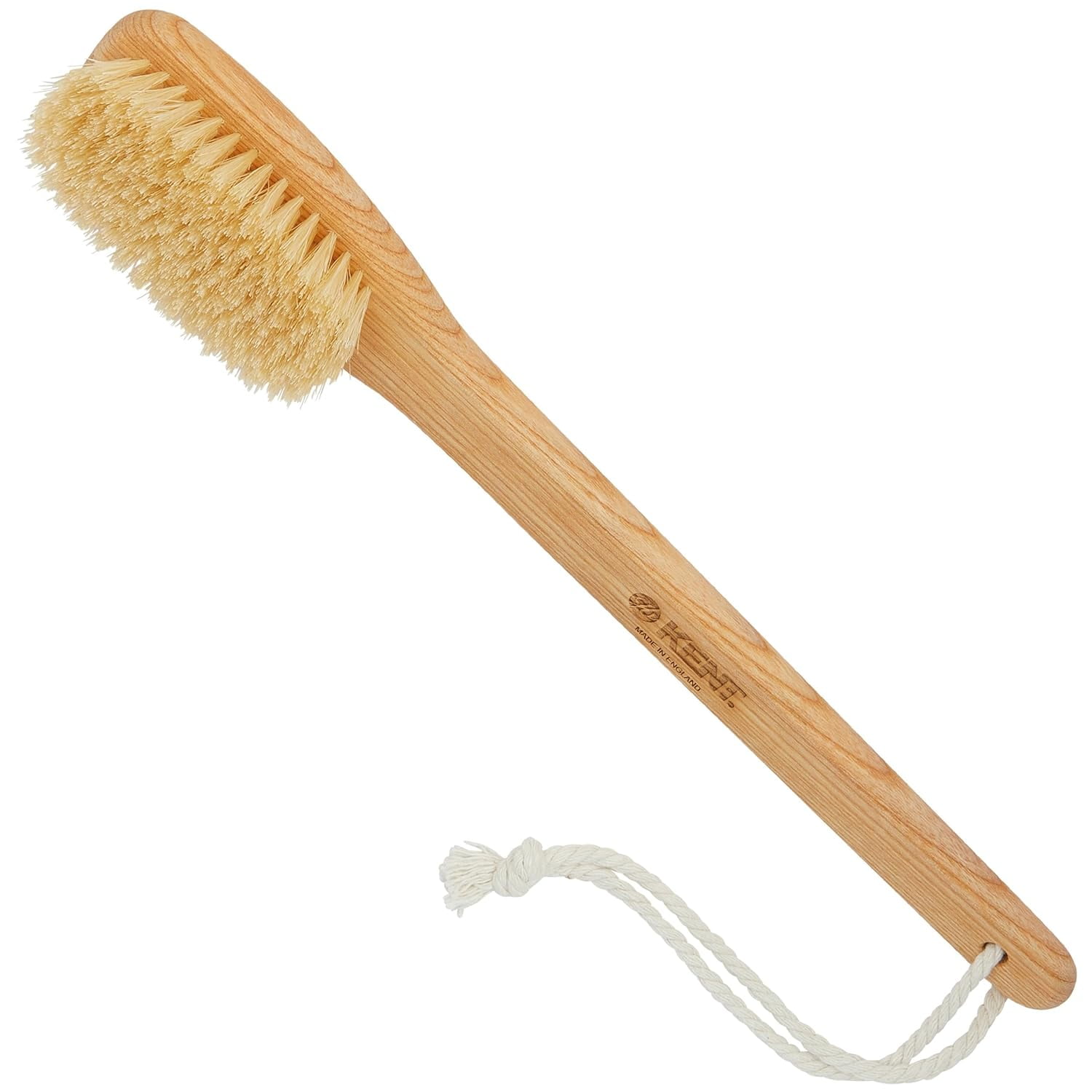 Kent FD5 Beechwood Wood Long Handle Shower Bath Body Brush. for Skin ...