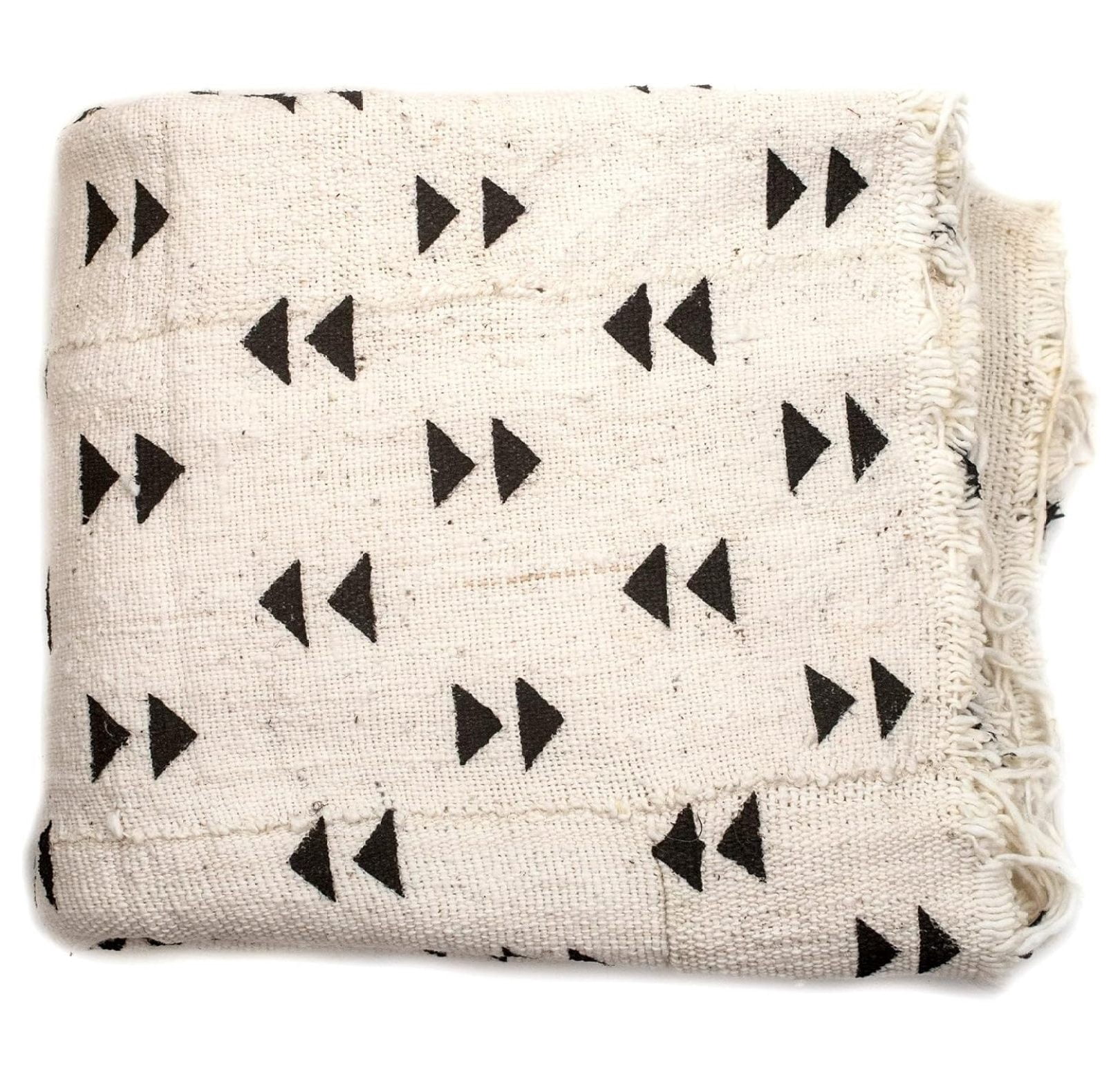 White Bogolan Mali Mud Cloth - Handmade African Textile from West ...