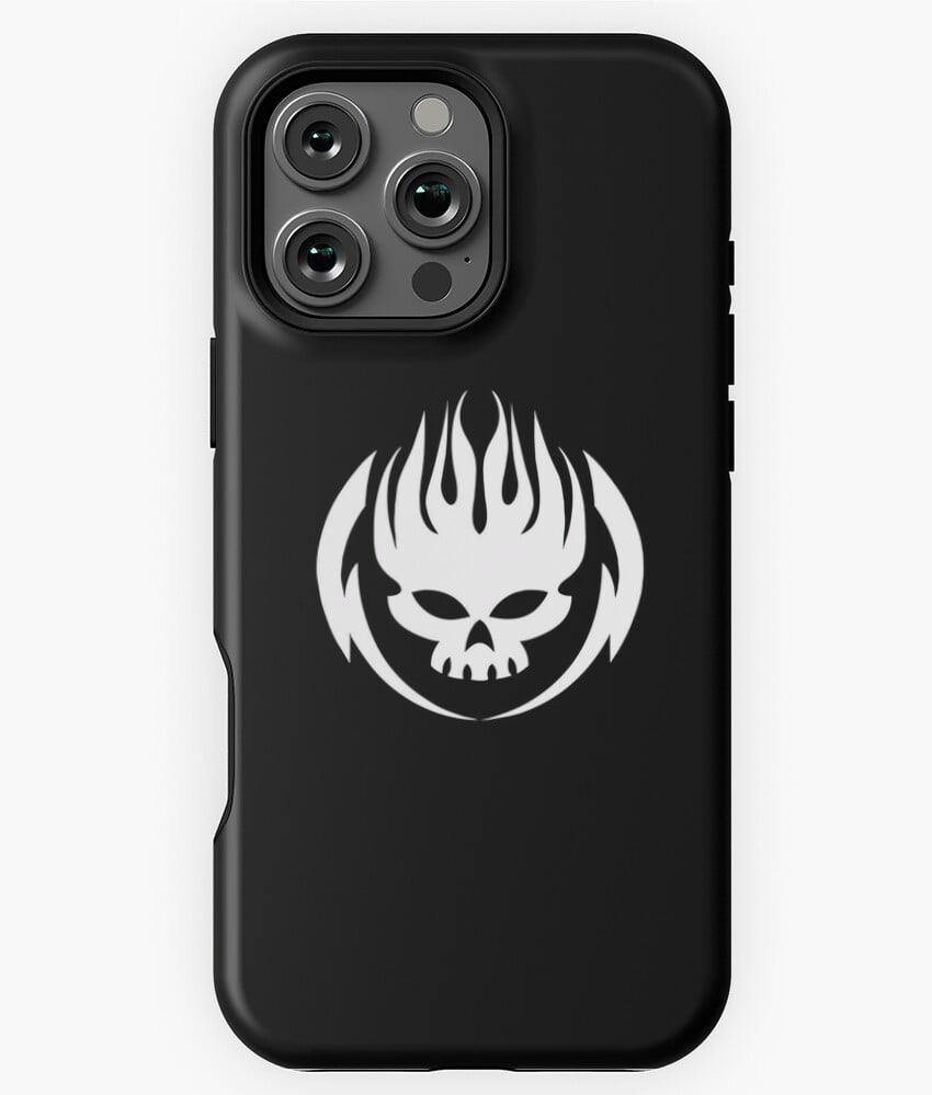 White Bolt Flaming Head Offspring Phone Case for iPhone 16 15 14 13 12 ...