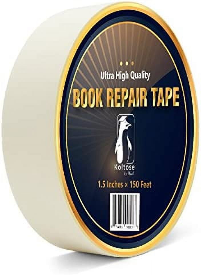 White Bookbinding Tape, Extra Long White Cloth Book Repair Tape For Bookbinders, 1.5 Inches By ...