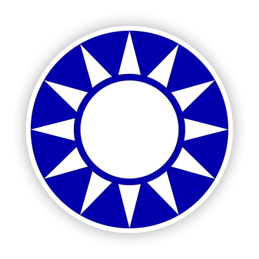 White Border Taiwan Roundel Sticker Decal - Self Adhesive Vinyl ...