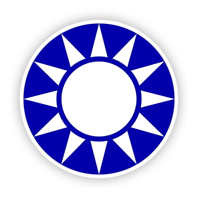 White Border Taiwan Roundel Sticker Decal - Self Adhesive Vinyl ...