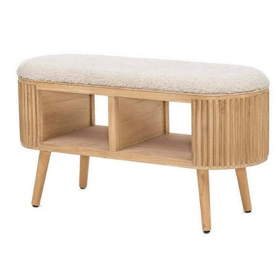 Septa Rattan BOHO Bench 38.60 W x 15.00 D x 18.10 H - Walmart.com
