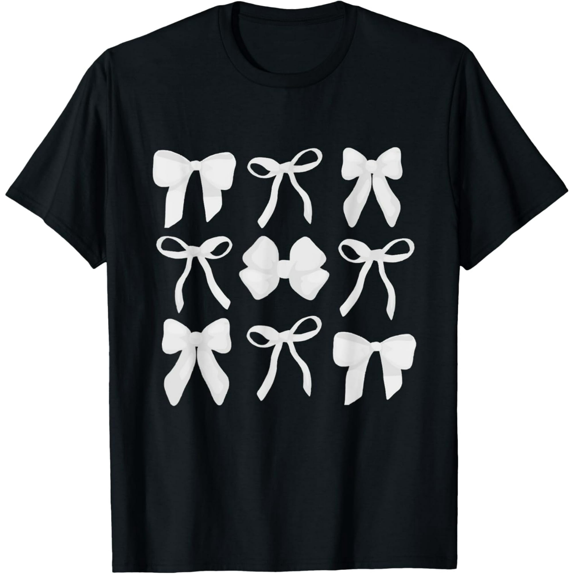 White Bow Cute Coquette Bow Aesthetic Cute Coquette Bow T-Shirt ...