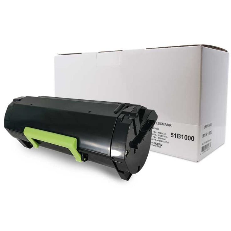 White Box Toner Cartridge, Alternative for Lexmark 51B1000, Black ...