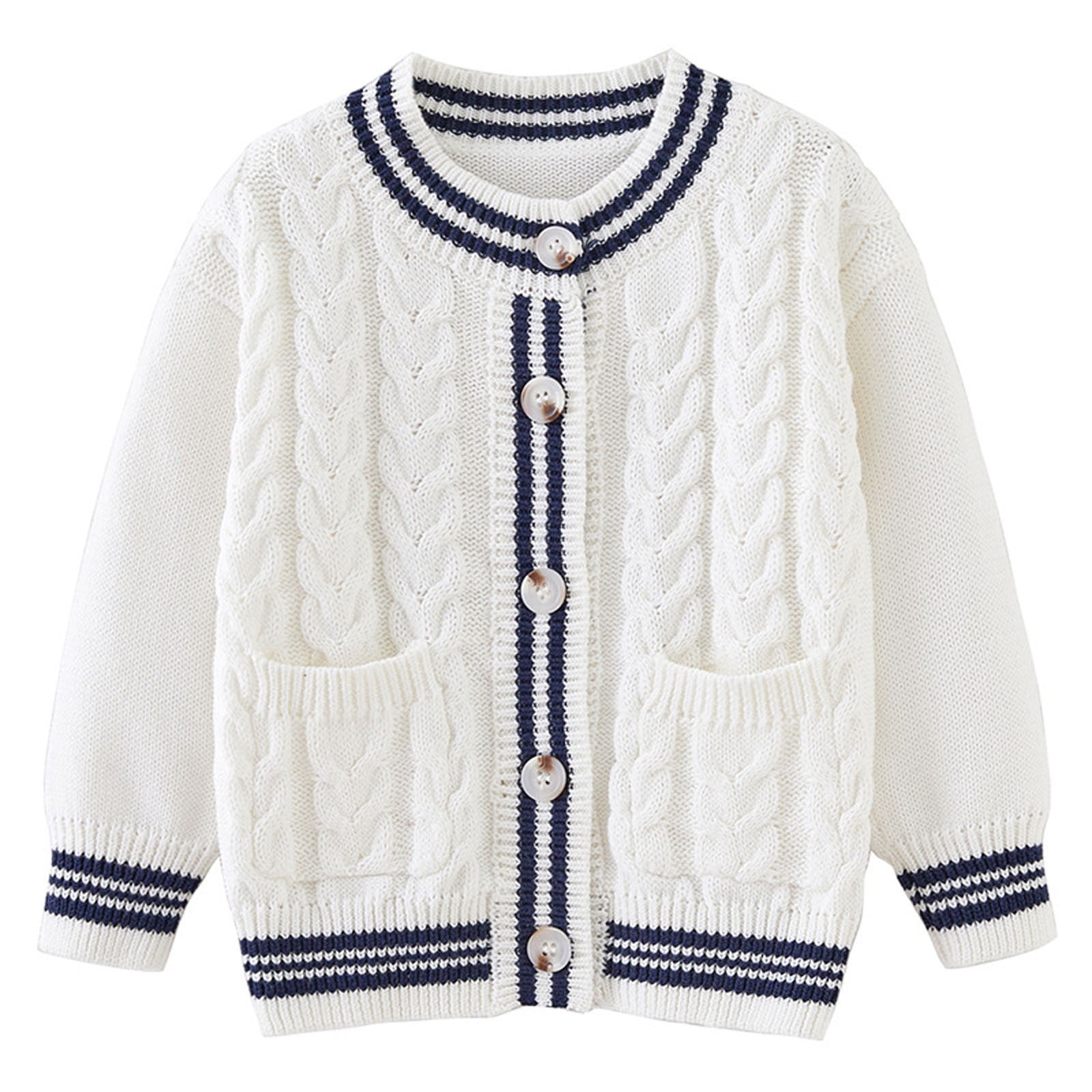 White Boy Girl Long Sleeve Outfits for Children Boy Girl Winter Fall ...