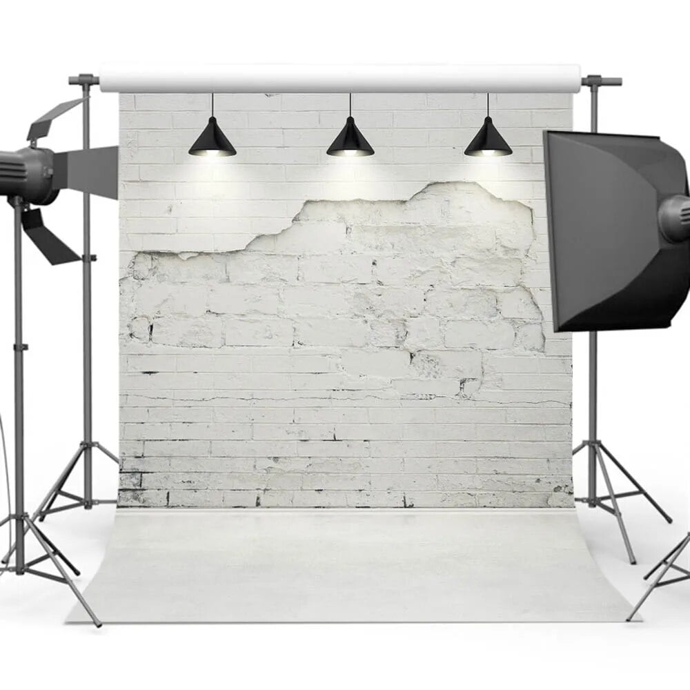 White Brick Wall Backdrop Photography Newborn Baby Background for Photo ...
