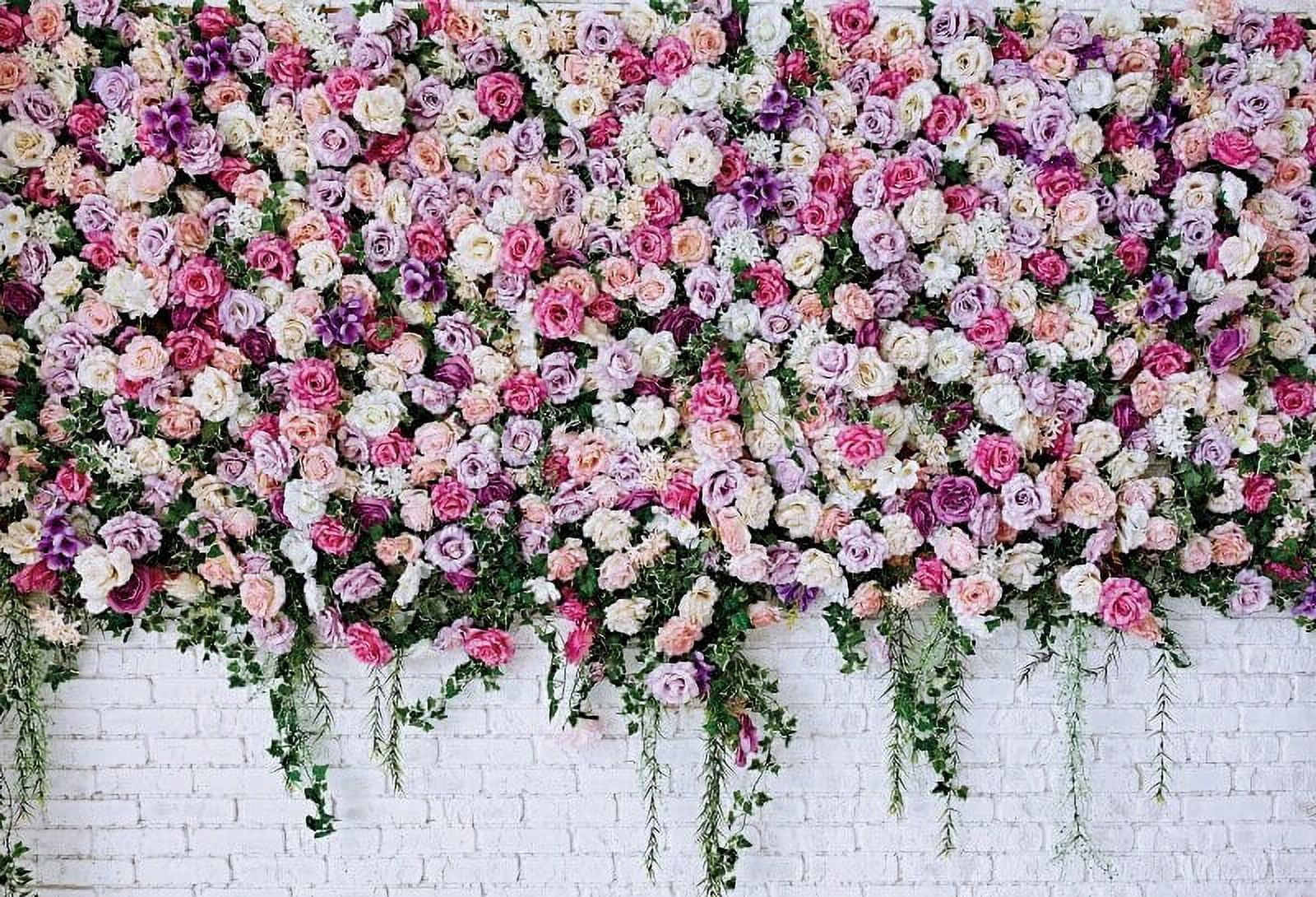 White Brick Wall Background Light Dot Polka Love Portrait Custom ...