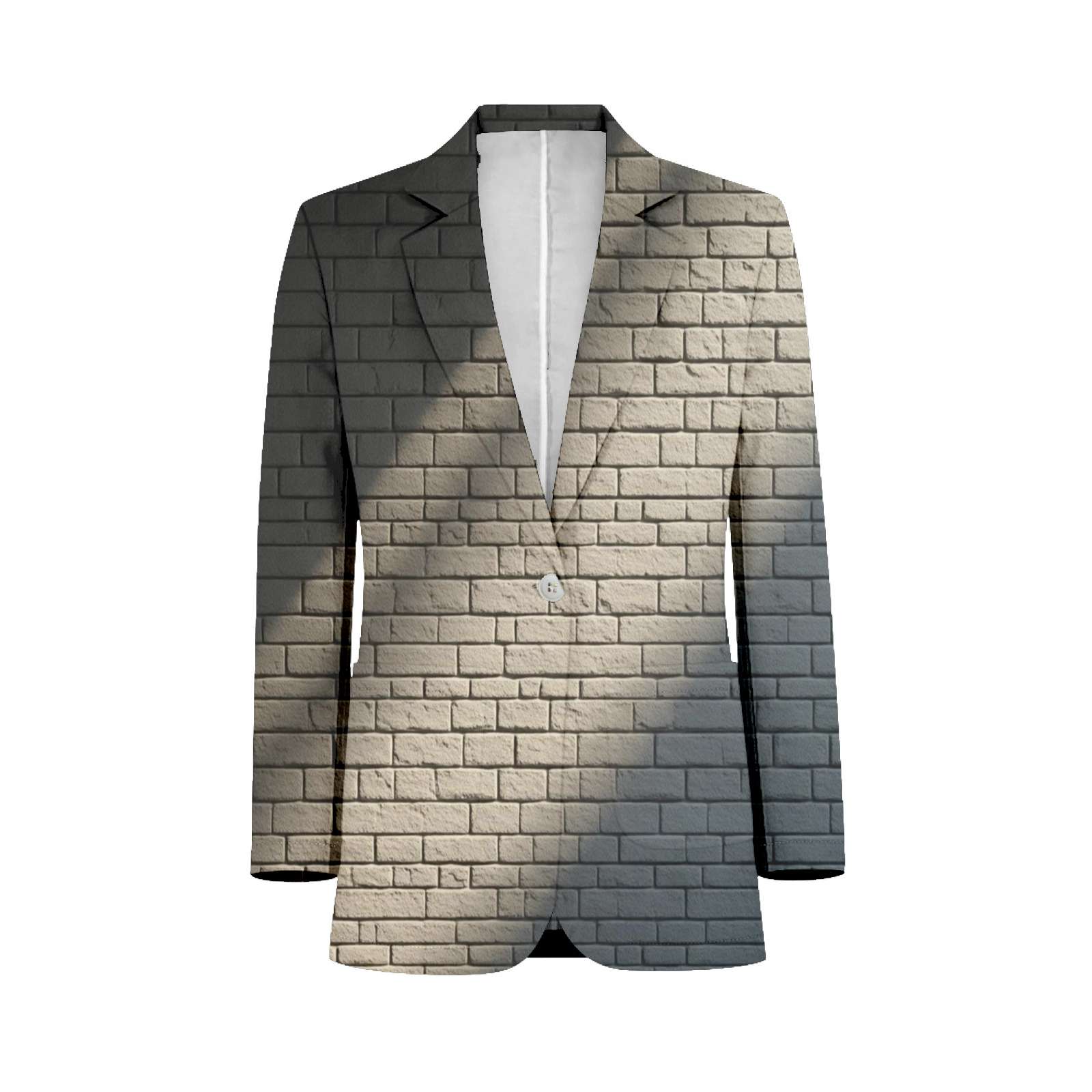 White Brick Wall, Brick Stone Wall Mens Suits Shawl Collar Slim Fit ...