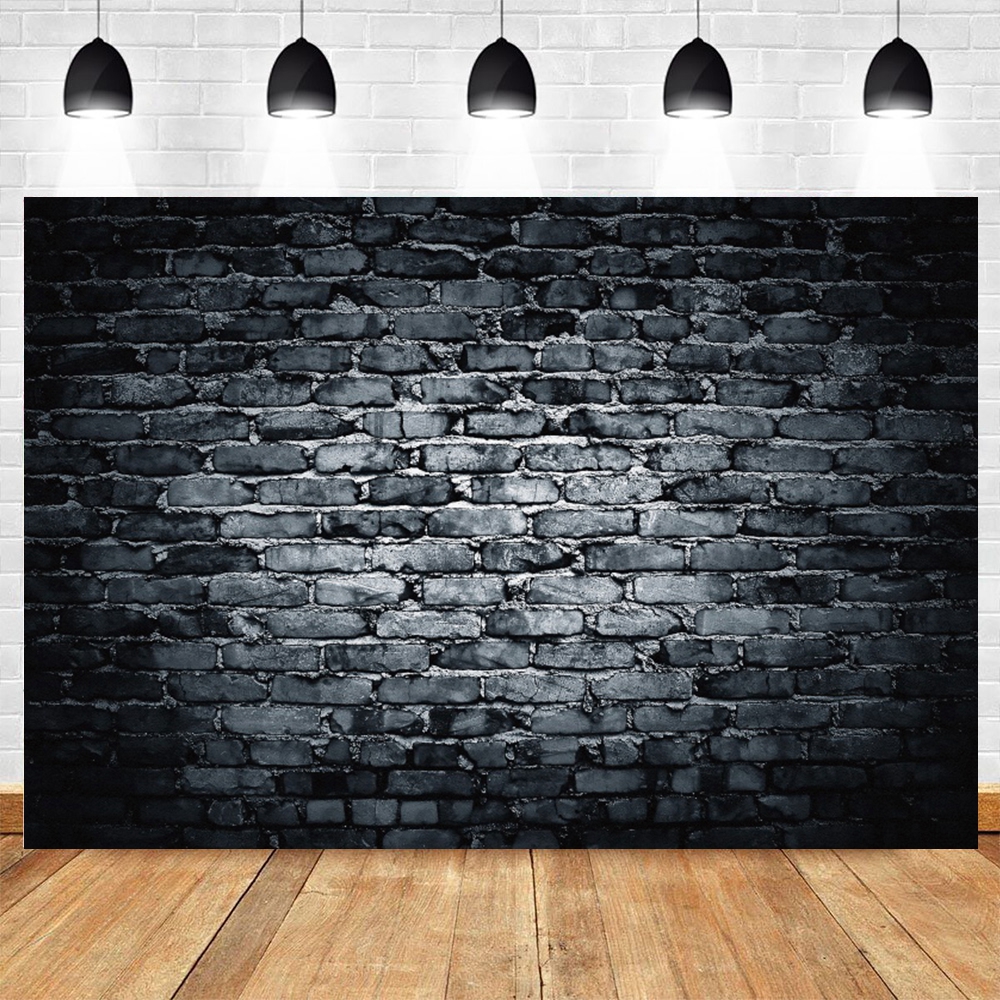 White Brick Wall Photography Backdrops Wooden Floor Backgrounds for Pet ...