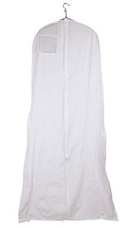 White Bridal Gown Covers - 23½”W at top 36”W at bottom 72" Long ...