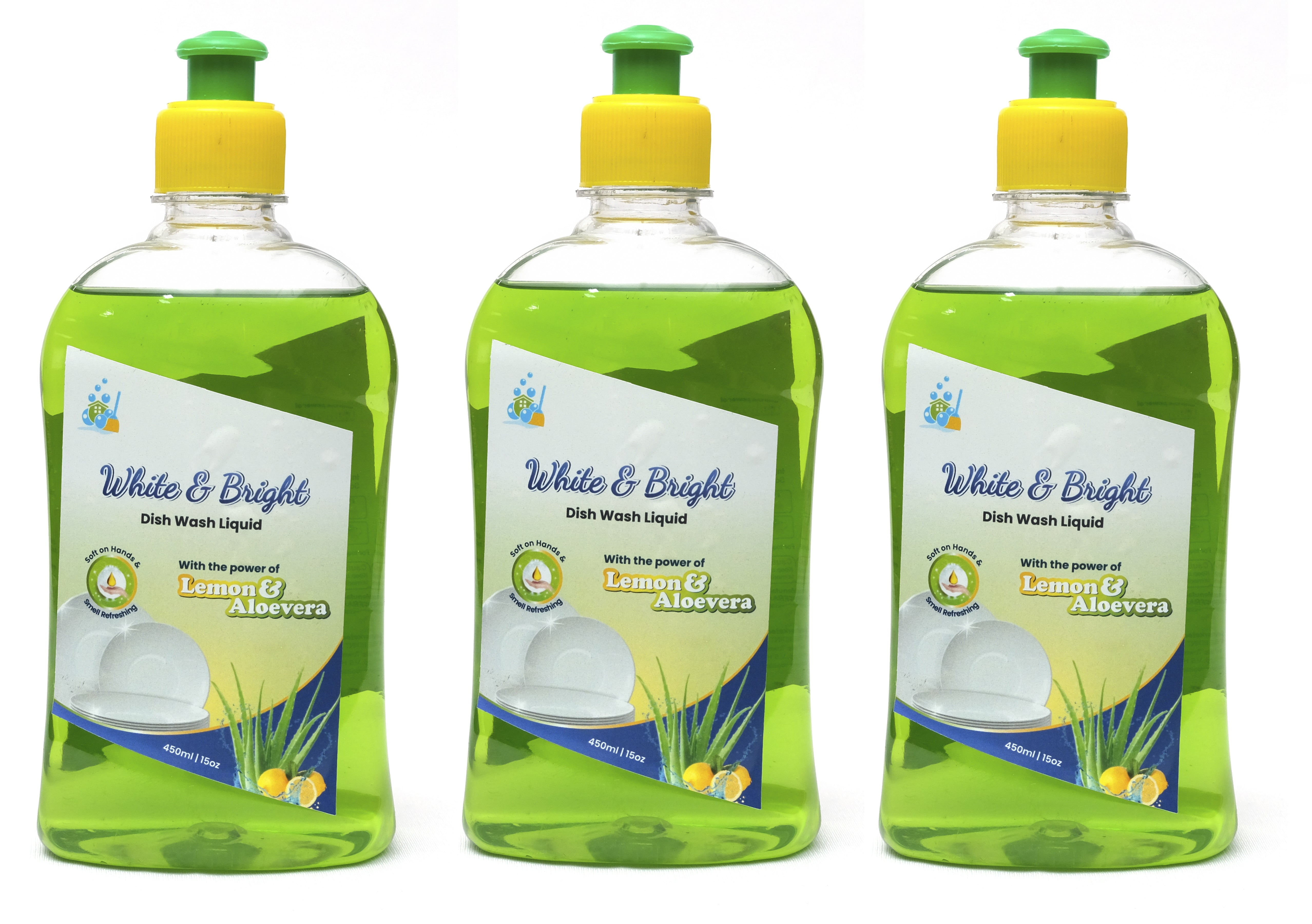 White&Bright Natural Dishwasher Power Degreaser, Lemon and Aloevera ...
