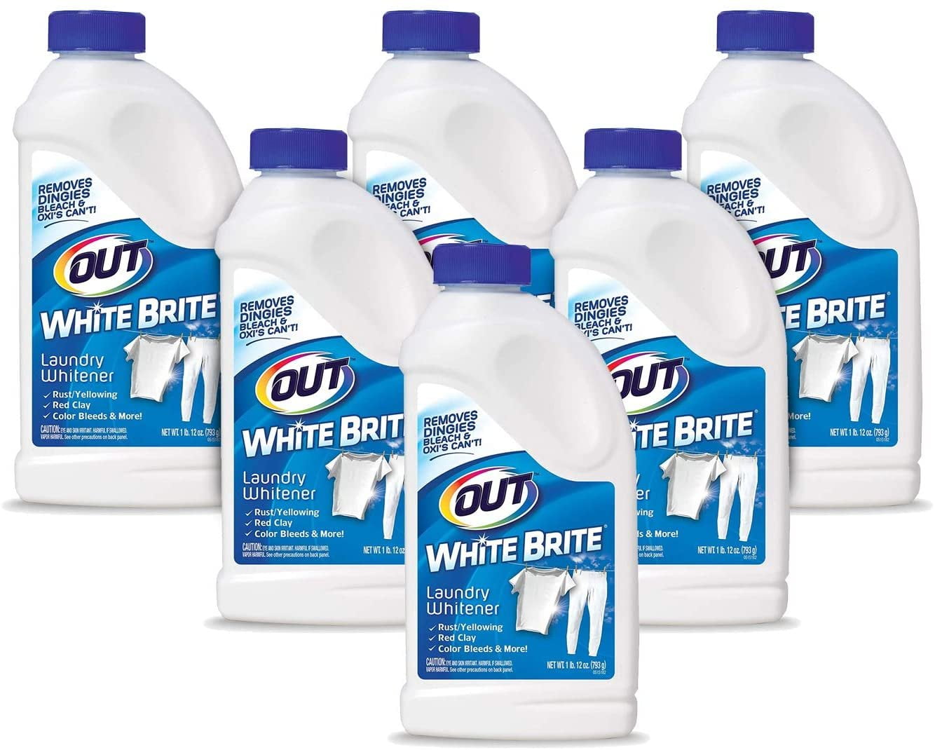 OUT White Brite Laundry Brightener, Stain Remover for Clothes, Safer ...