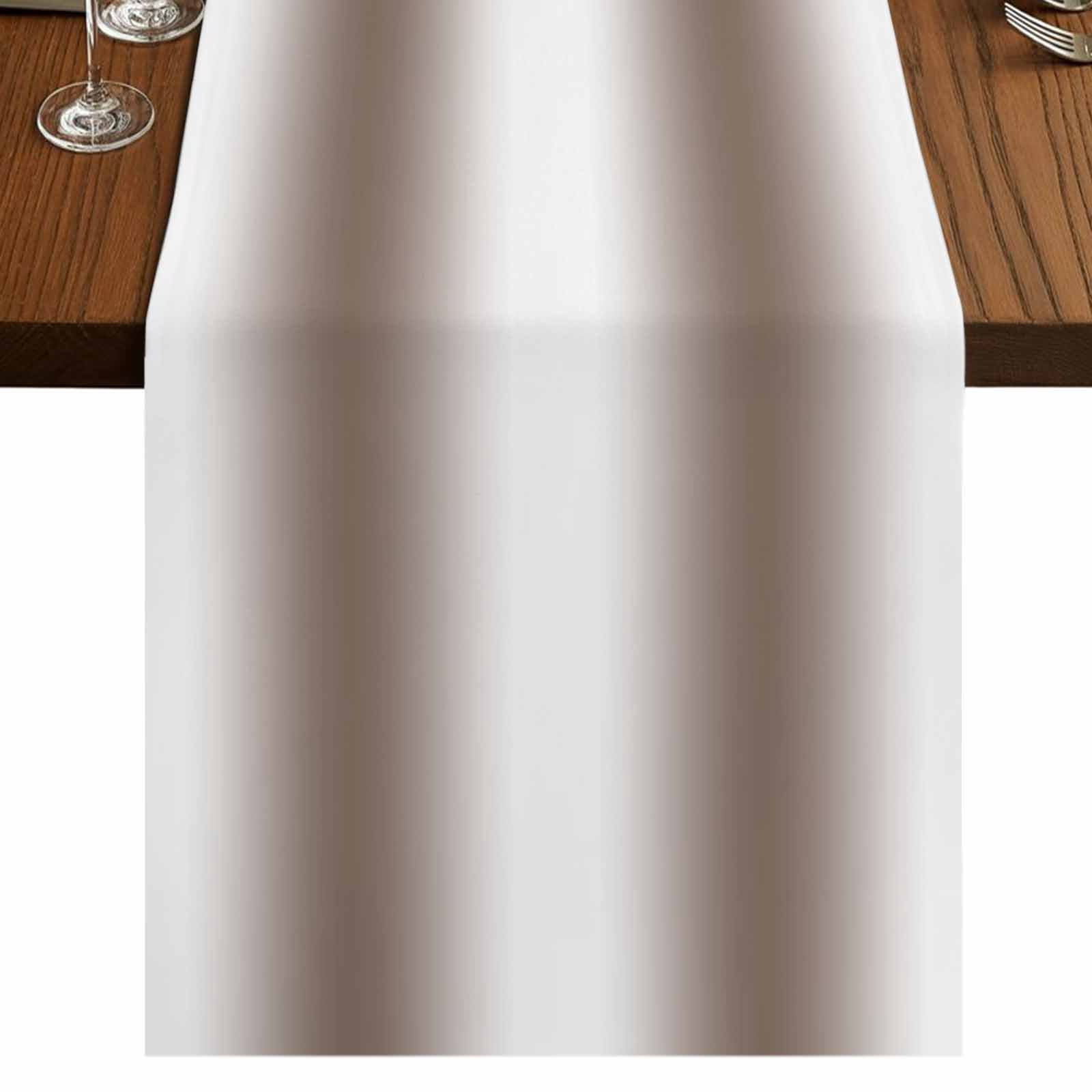 White Brown 36 Inch Table Runner, Modern Gradient Vertical Stripes ...