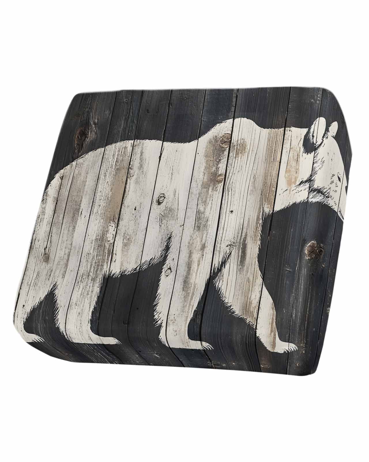 White Brown Bear Sofa Couch Cushion Covers Washable, Removable ...