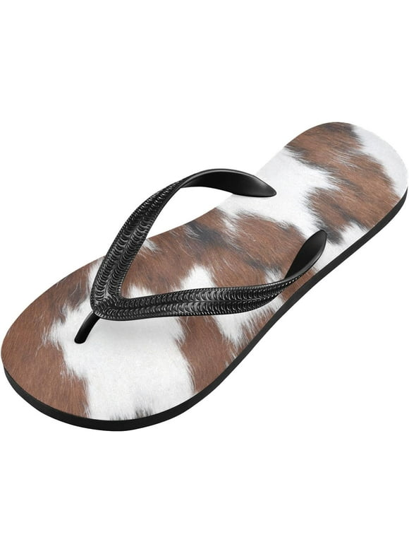 Cow Print Sandals