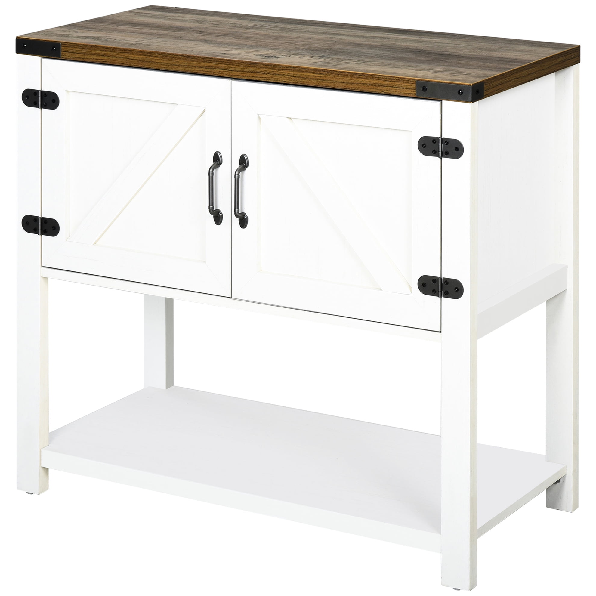 White Buffet Sideboard With Legs, Cabinet For Entryway, Living Room ...