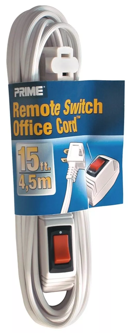 White Built-in On/Off Remote Switch Cord 15 ft. - Walmart.com
