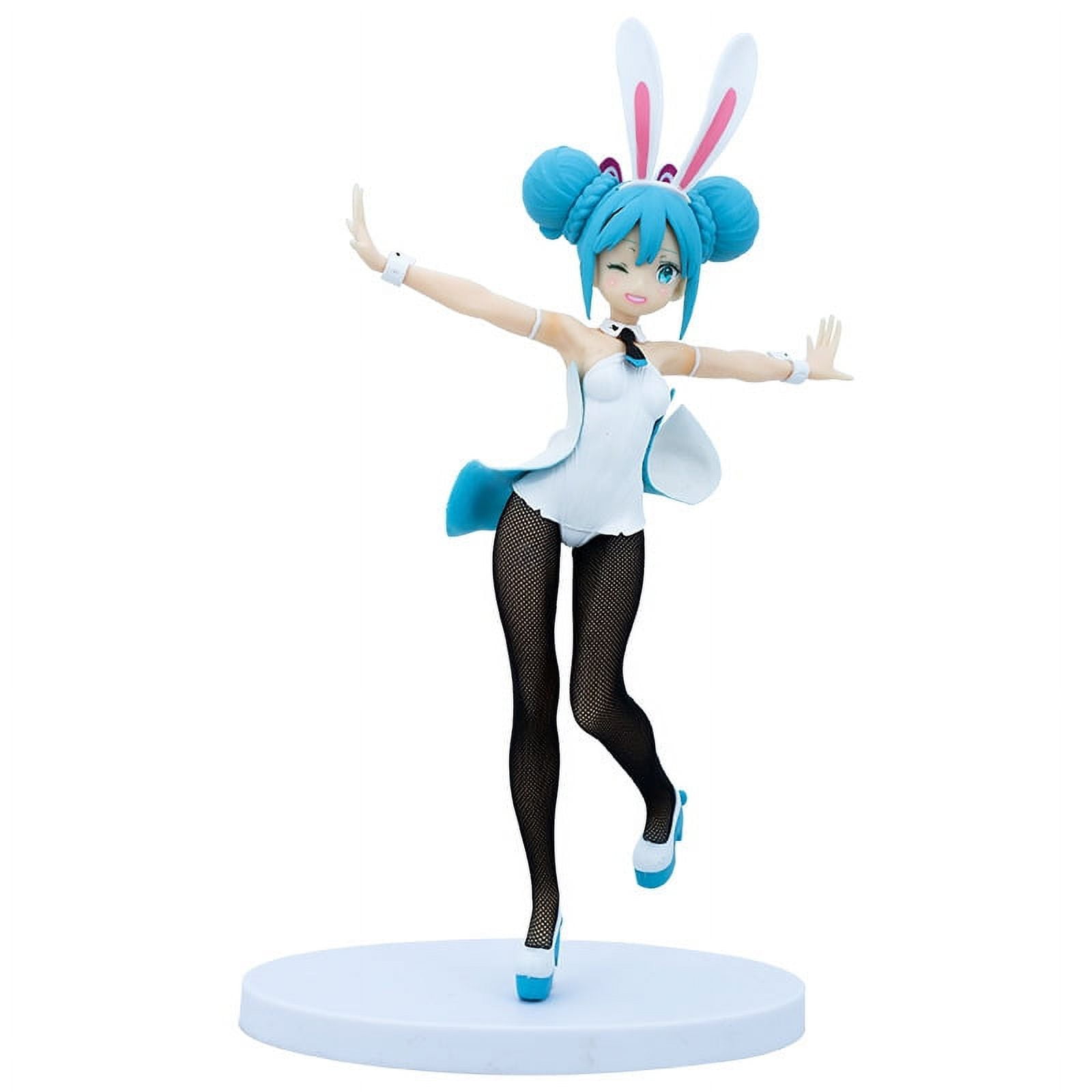 White Bunny Girl Hatsune Miku Model Statue Puppet Toys Graduation Gift ...