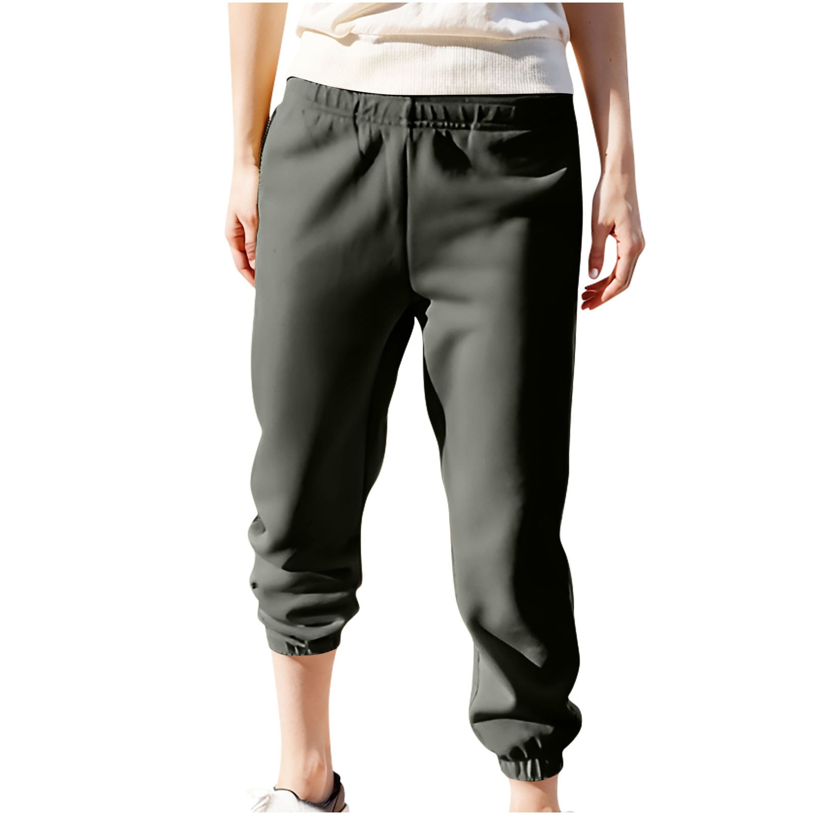 White Butterfly Graphic Loose Fit Shorts for Teen Girls Fall Summer Faux Gauze Linen Sport Gym ...