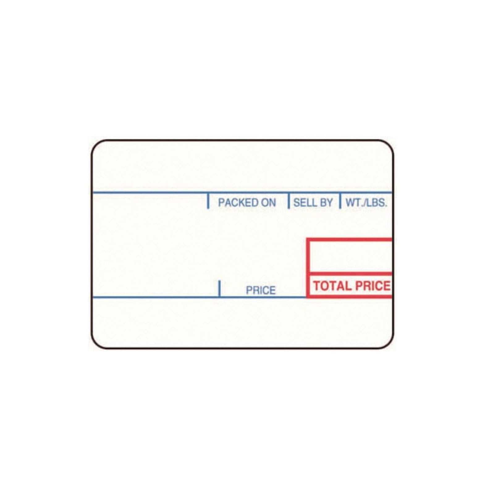 White CAS LP-1000 UPC Weigh Scale Labels red/Blue Imprint - 58mm x 40mm ...