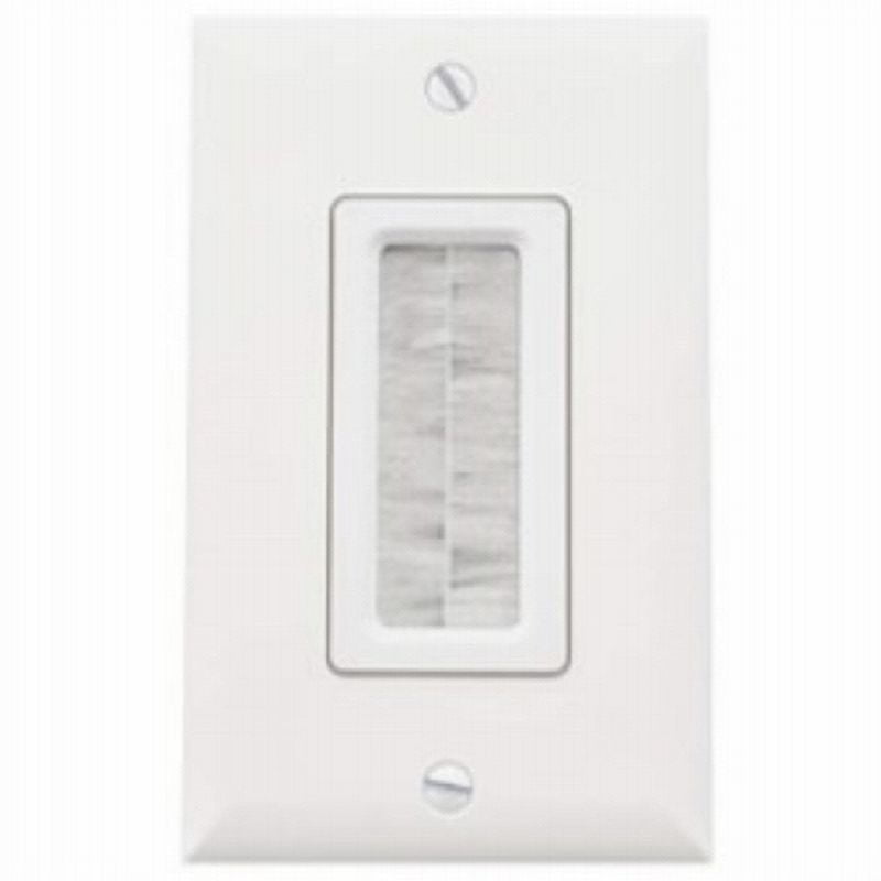 White Cable Access Kit with LV Brackets. This White cable brush strap ...