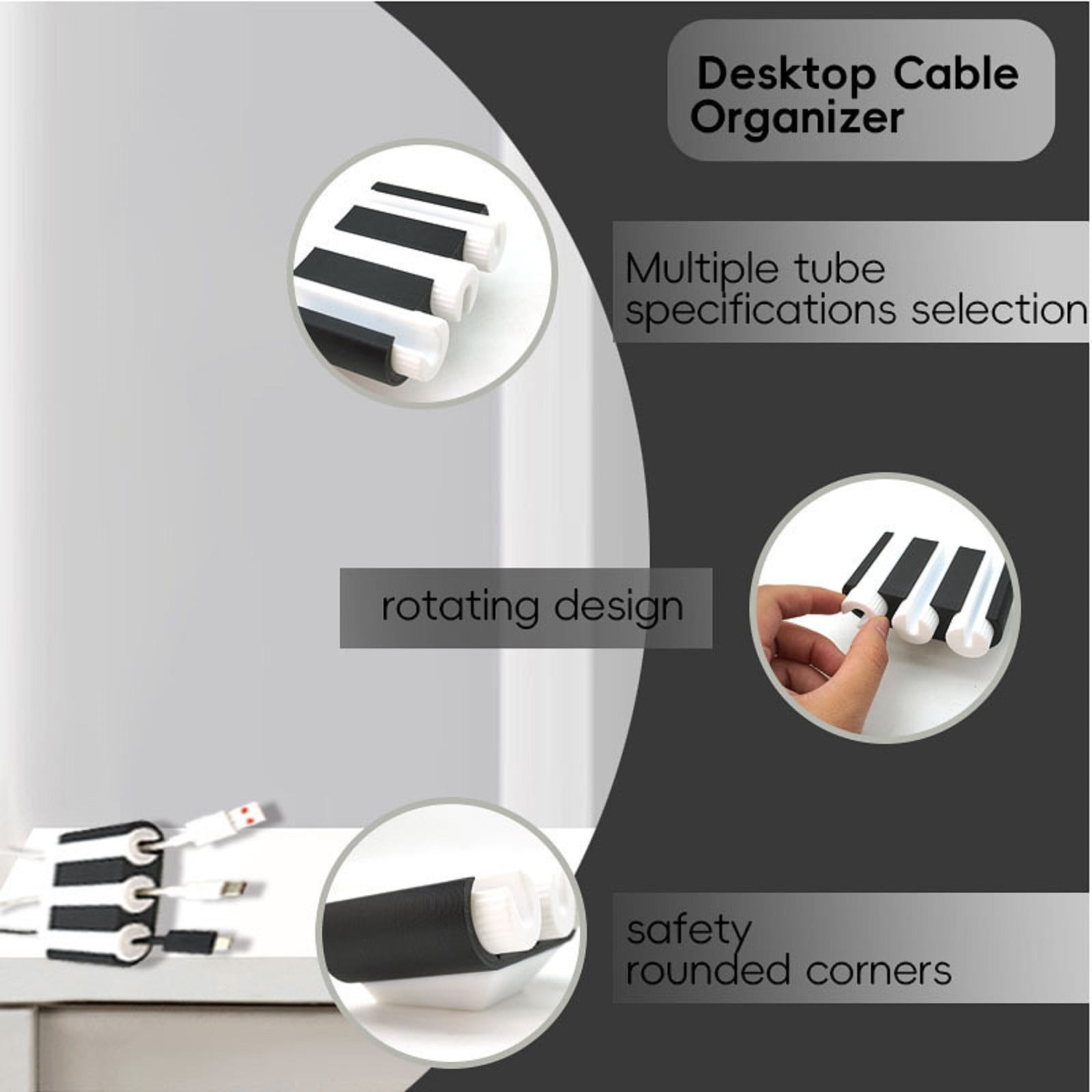 White Cable Clips, Cord Organizer Cable Management, Cable Organizers ...