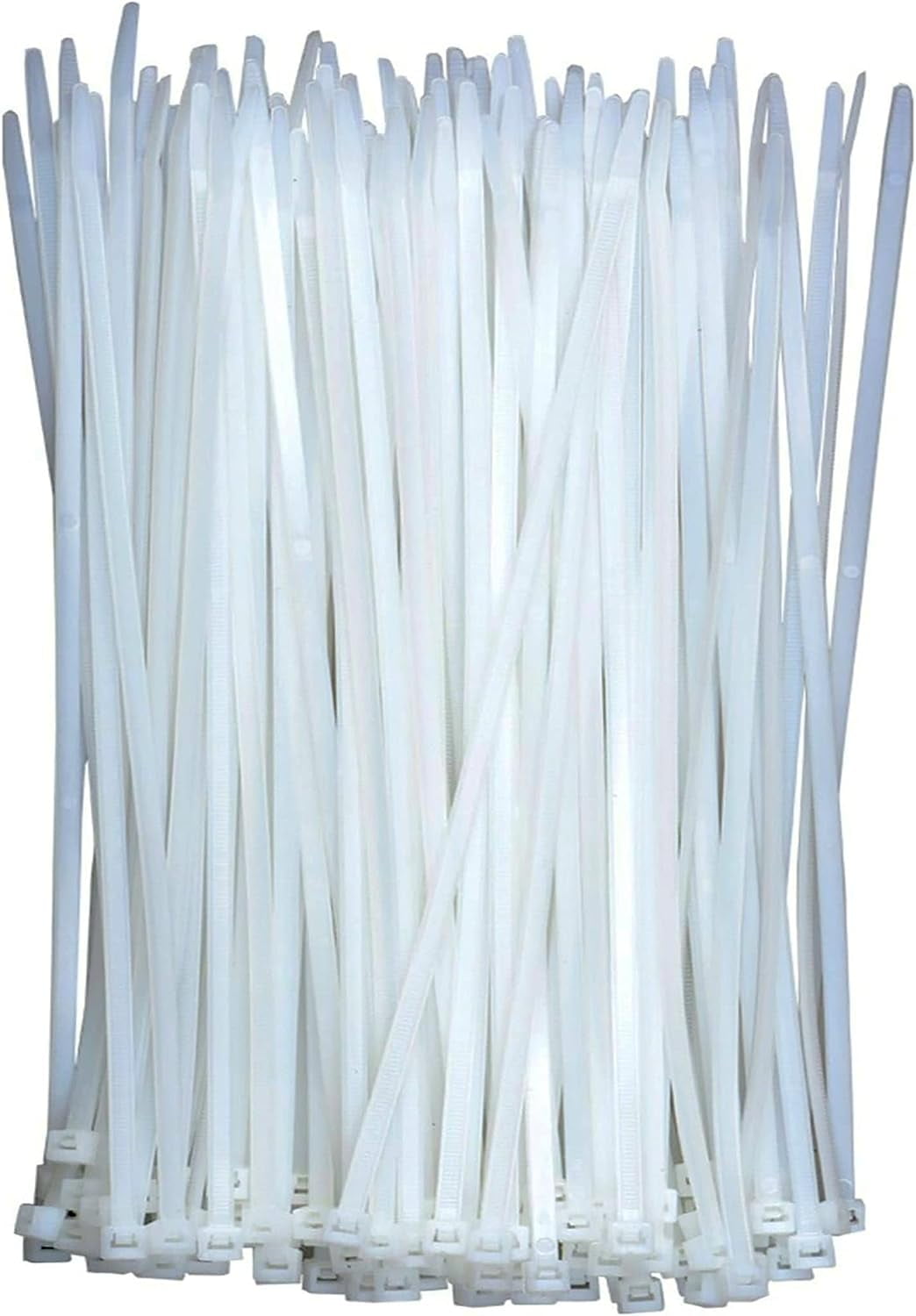 White Cable Ties 250mm x 4mm (100 Pack), Clear Zip Ties Heavy Duty with ...