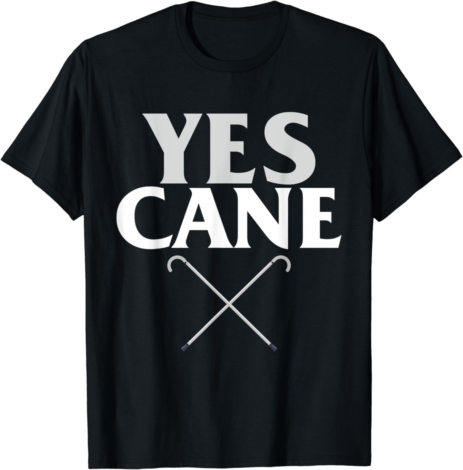 White Cane Safety Day Yes Cane Blindness Disability Support T-Shirt ...