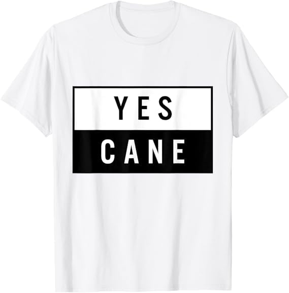 White Cane Safety Day Yes Cane Blindness Disability Support T-Shirt ...