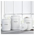 White Canisters – Premium Canister Sets for Kitchen Counter – Canisters ...
