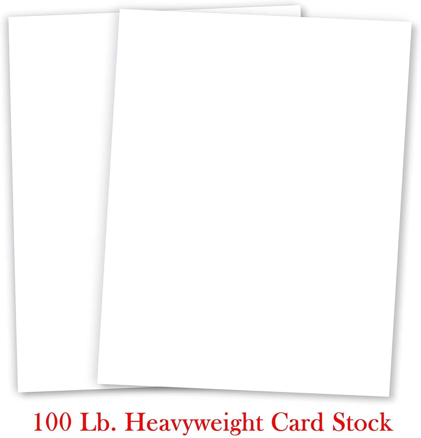 Superfine Printings Heavy Cardstock White | 8.5 x 11 Thick Paper ...