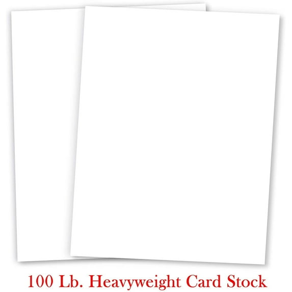 Superfine Printings Heavy Cardstock White | 8.5 x 11 Thick Paper ...