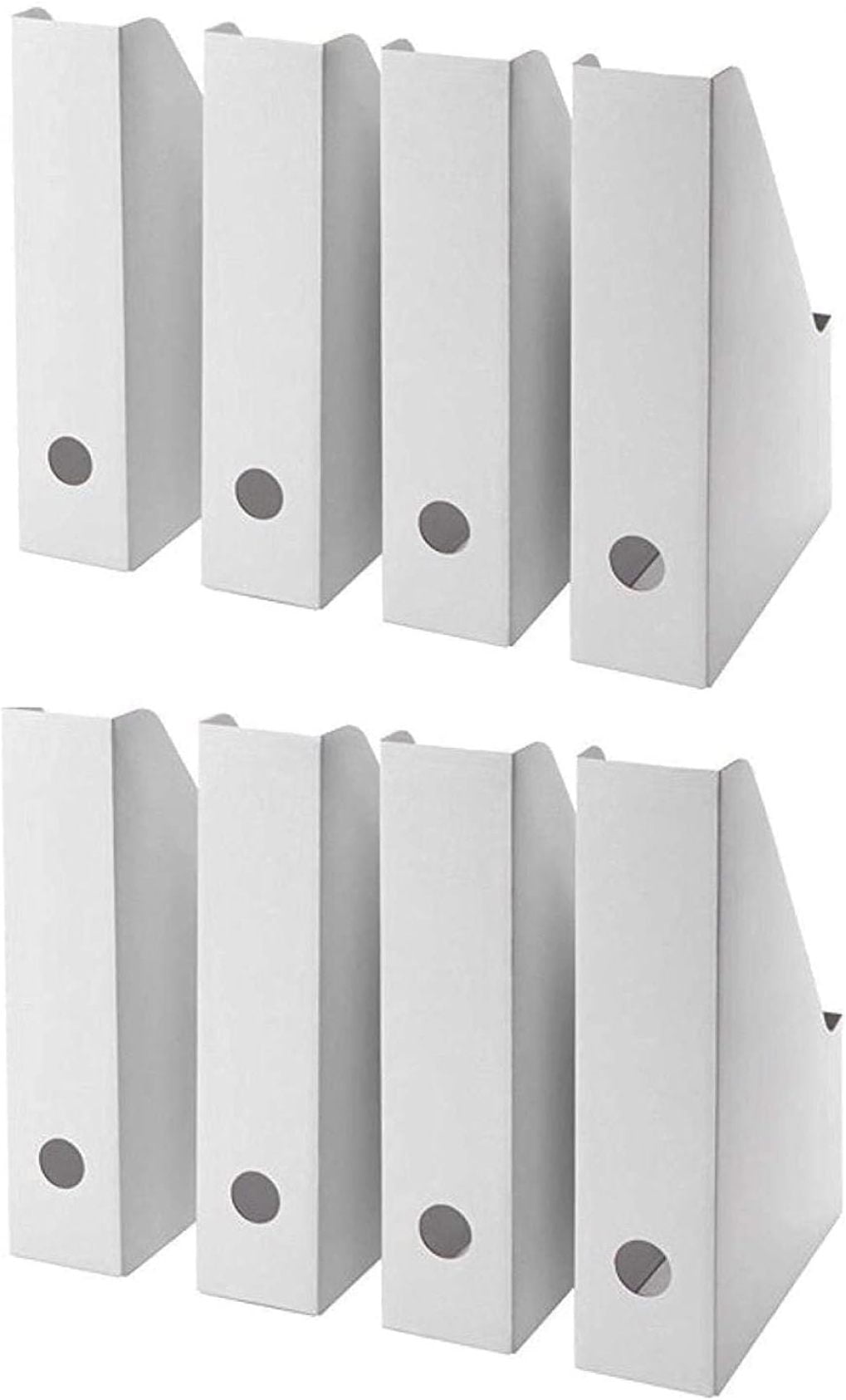 White Cardboard Magazine Holder Magazine File Holder-Folder Holder ...