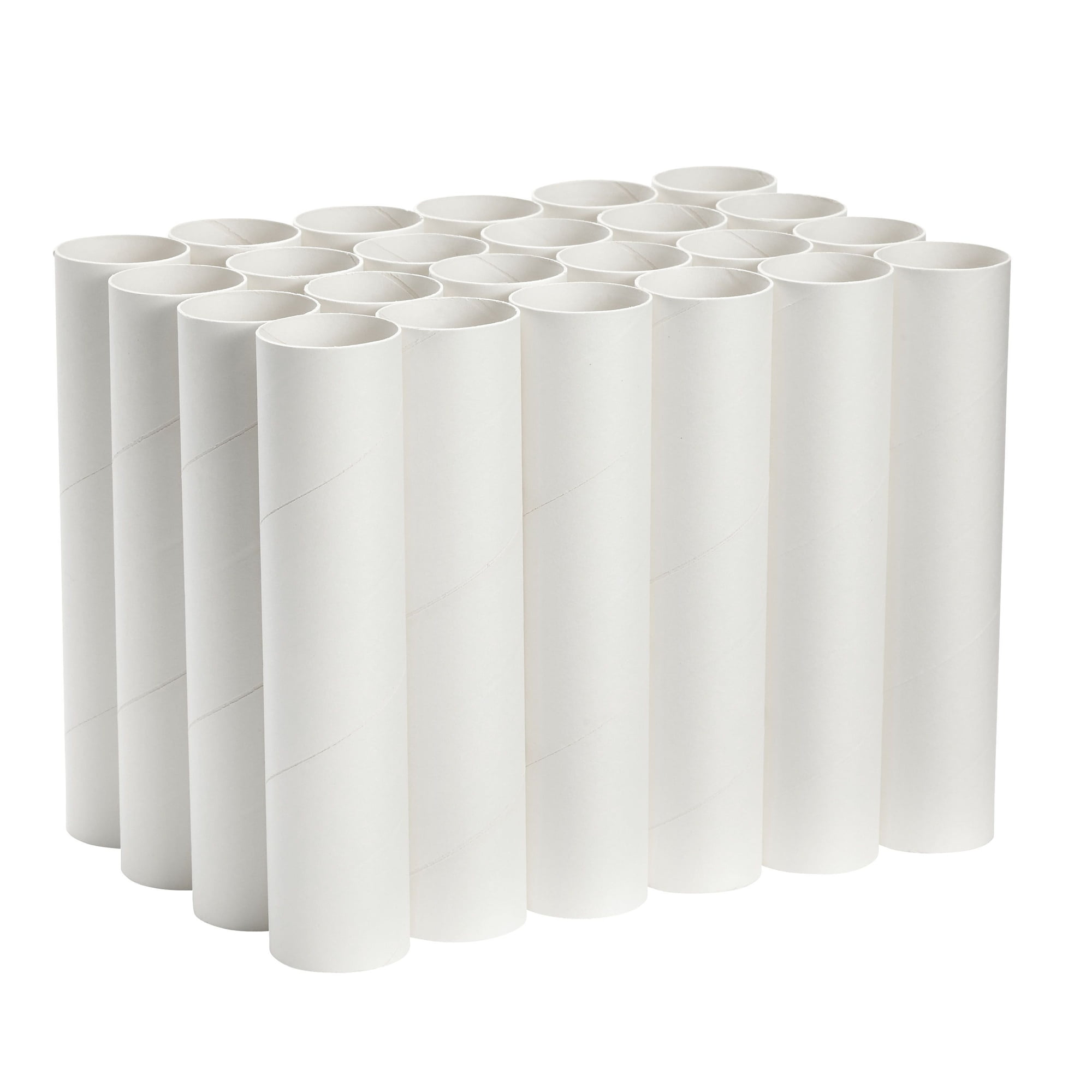 White Cardboard Tubes for Crafts (1.75 x 8 In, 24 Pack) - Walmart.com