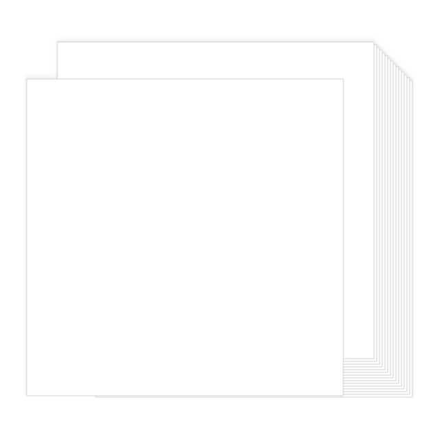 White Cardstock 12x12-100 Sheets MMF7 Cardstock Paper, Goefun 80lb ...
