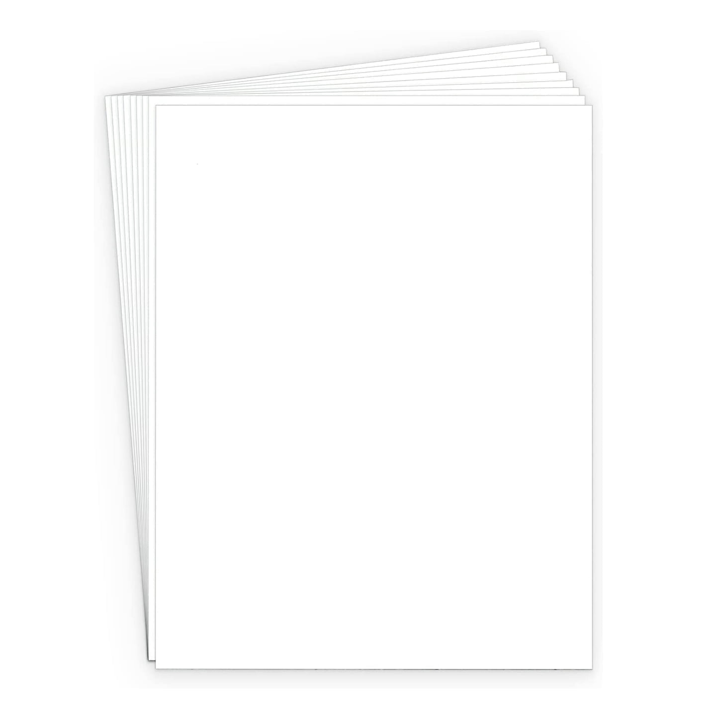 White Cardstock 8.5x11" 100 lb cover 100 Sheets Heavyweight Card Stock ...