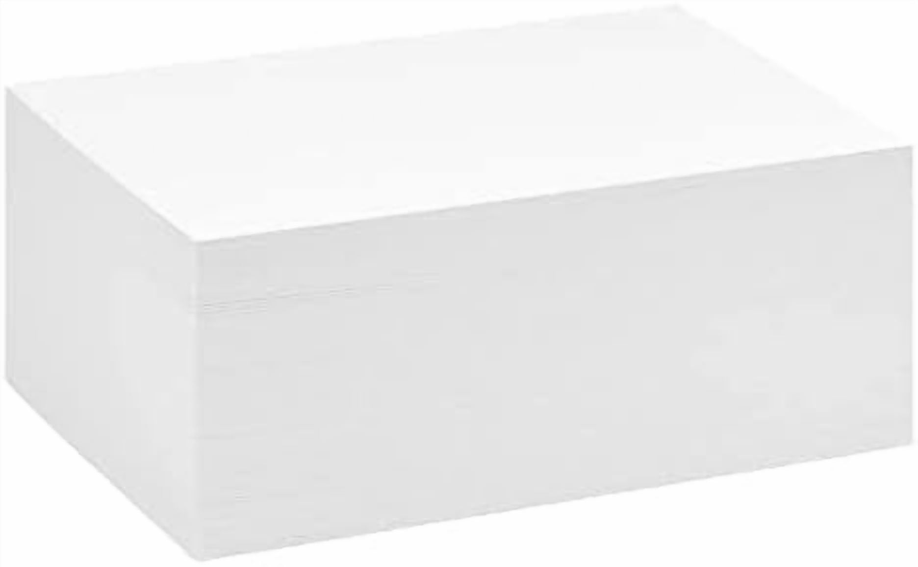White Cardstock Thick Paper - Blank Heavy Weight 125 lb Cover Card ...