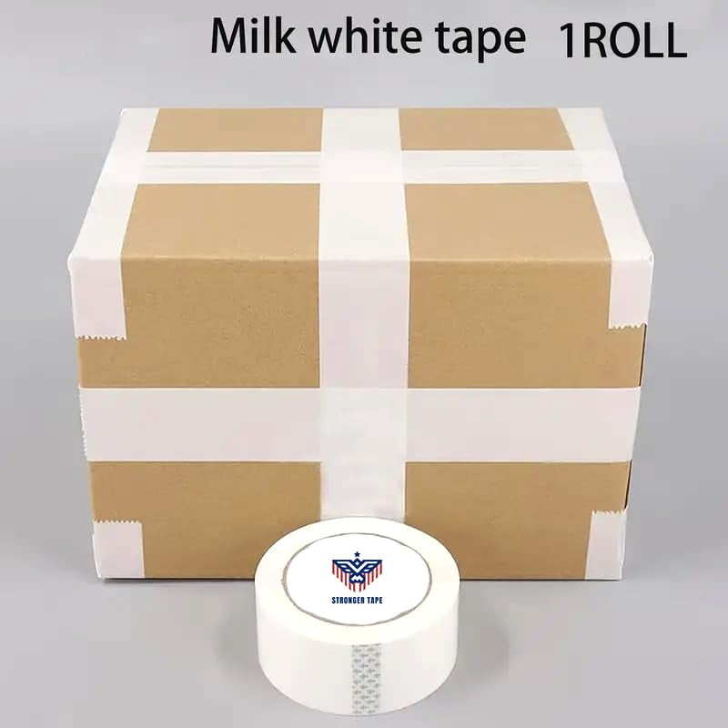 White Carton Sealing Tape Packing Tape, Moving Tape 2 X 110 Yard,2.0 ...