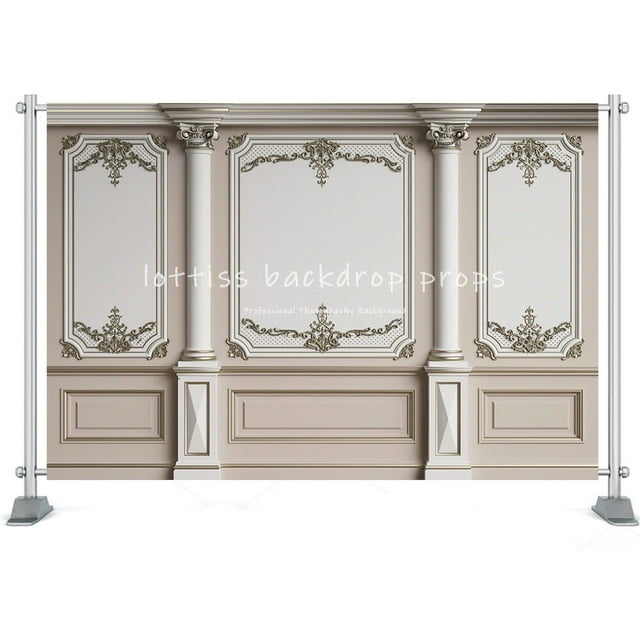 White Carving Pattern Room Wall Photography Background Interior Light ...