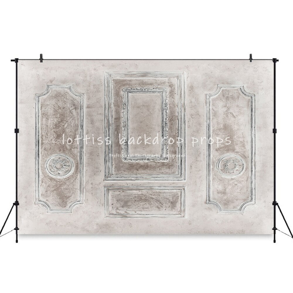 White Carving Pattern Room Wall Photography Background Interior Light ...