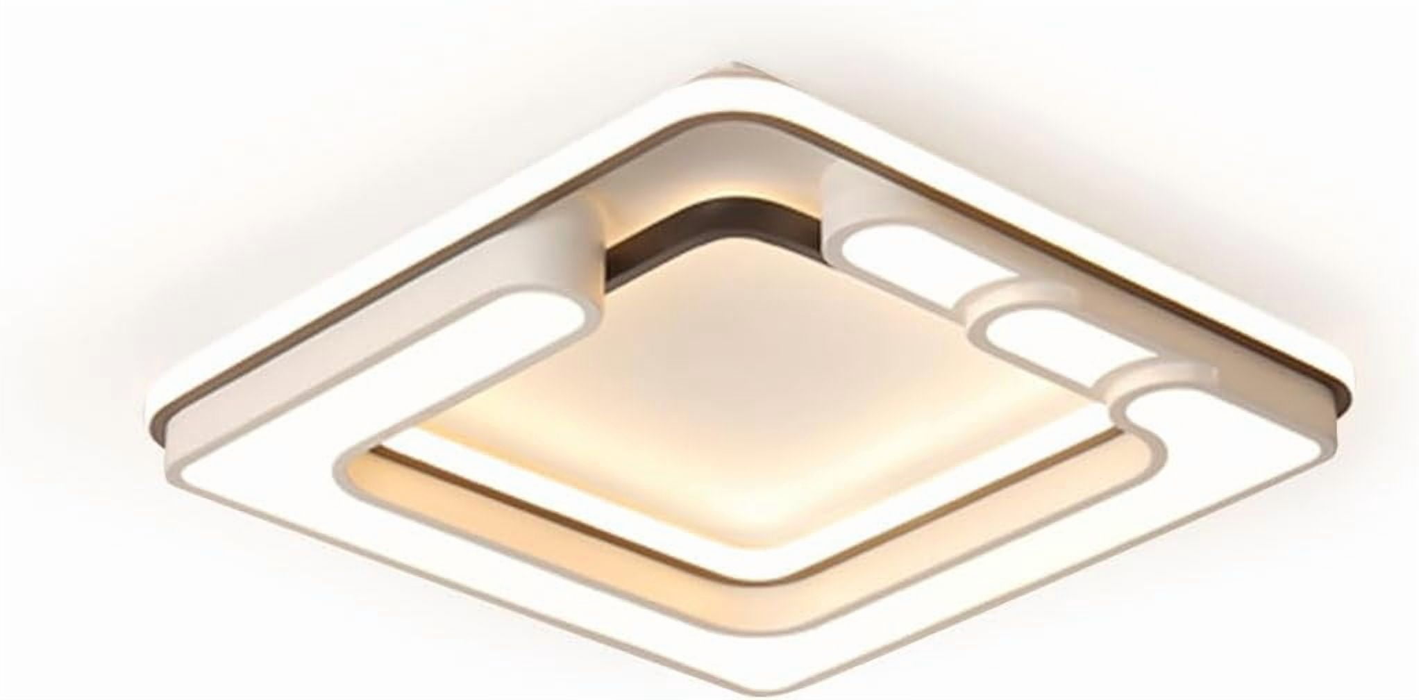 White Ceiling Light Fixture with Step-Less Dimming, Contemporary Design ...