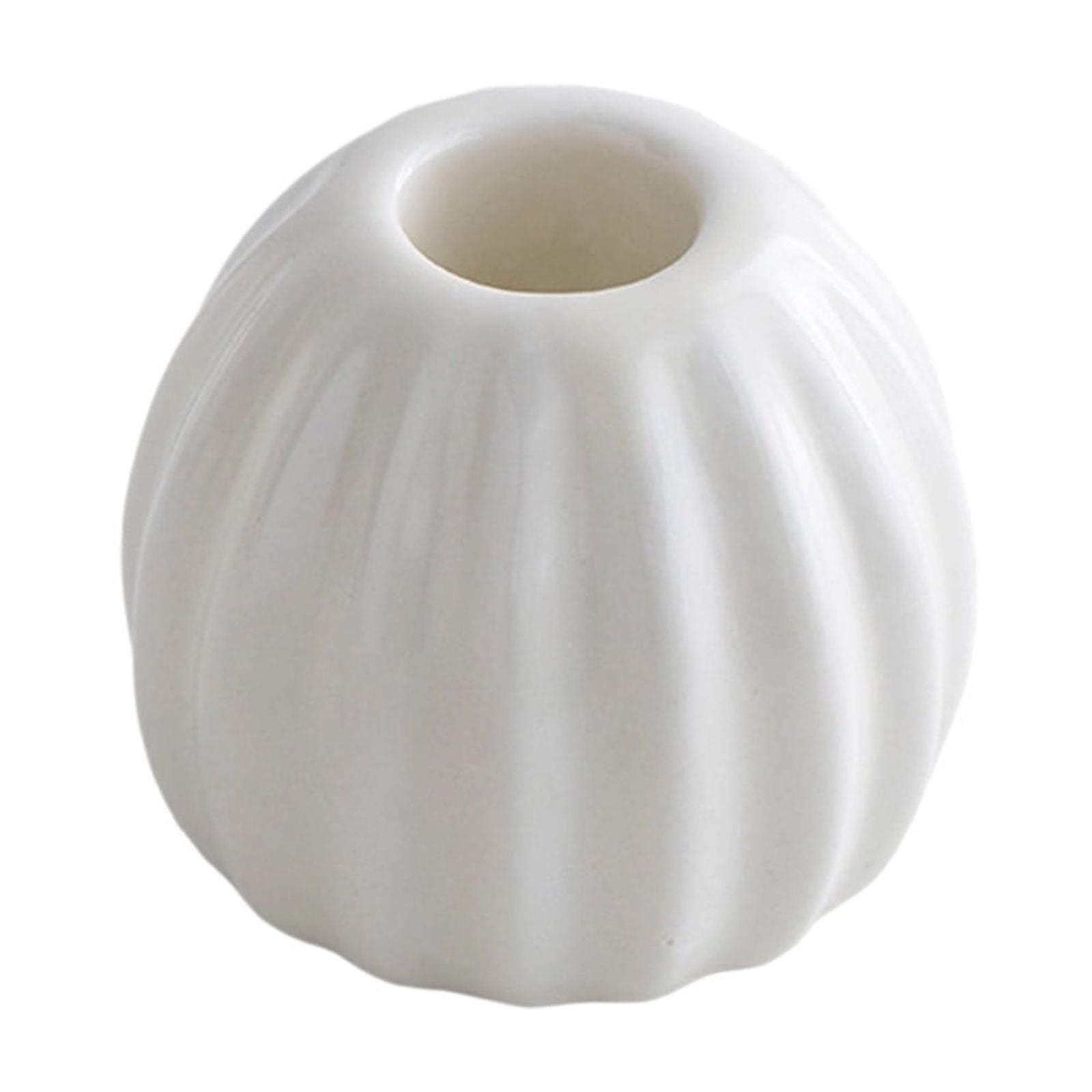 White Ceramic Candlestick Modern Aroma Diffuser Tabletop Home Decor for ...