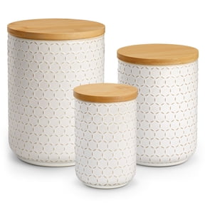 Ceramic Kitchen Storage Canisters for Sugar Coffee Tea and Spices