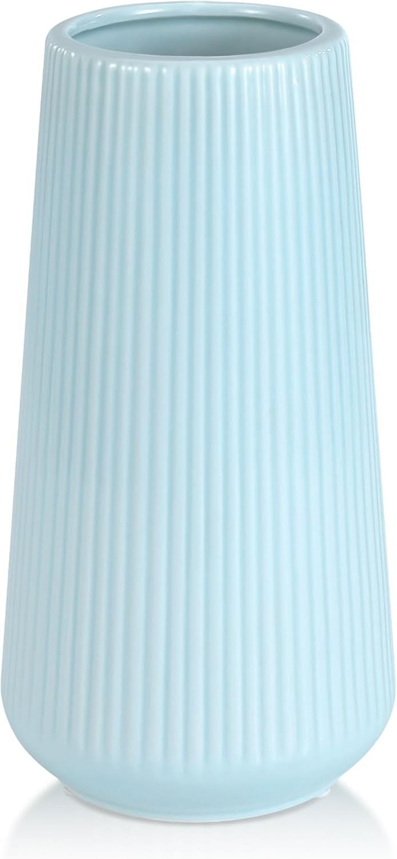 White Ceramic Vase, Small Cute Flower Vase for Pampas Grass, Home ...
